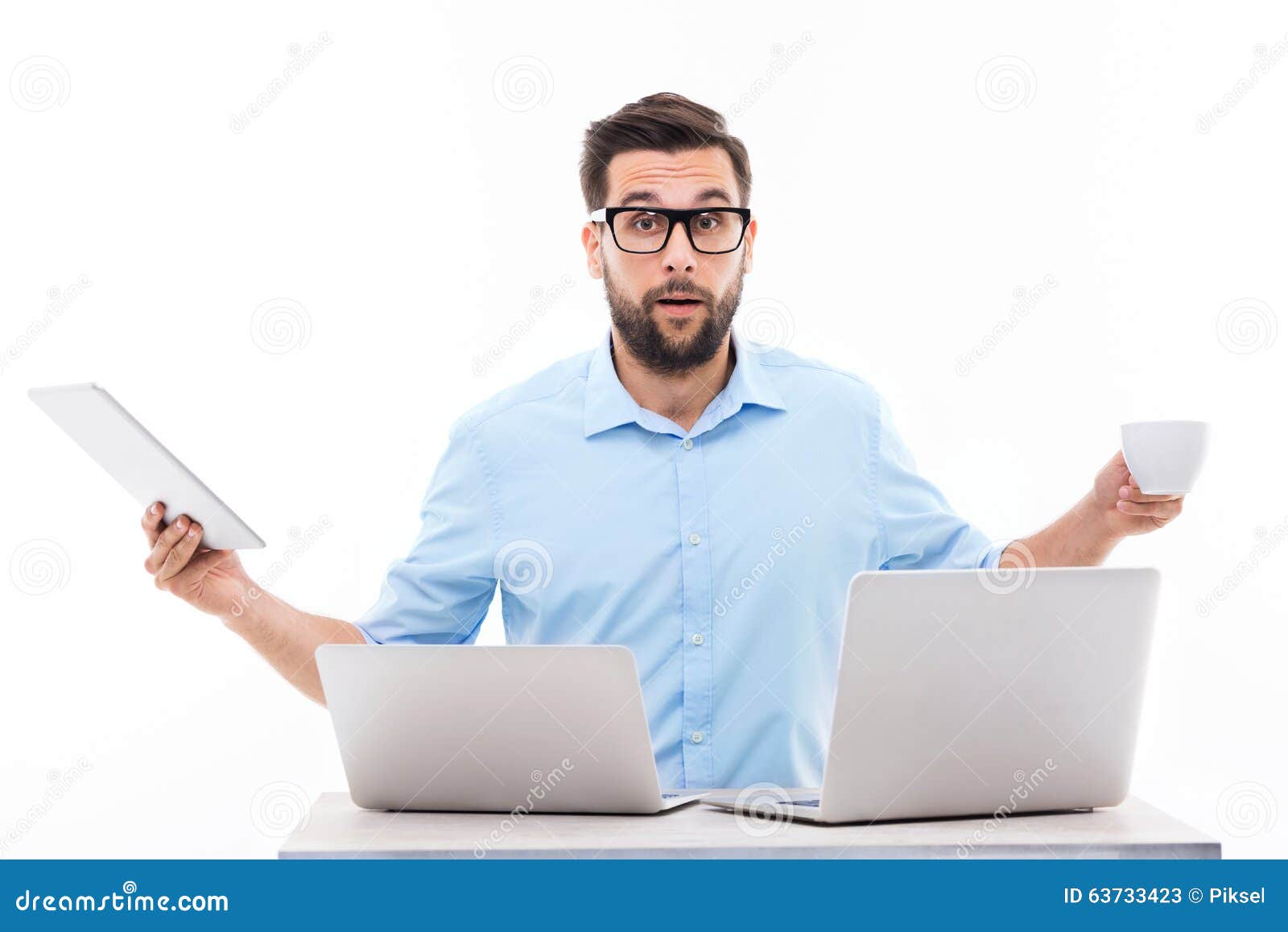 Too much technology stock image. Image of alone, executive - 63733423