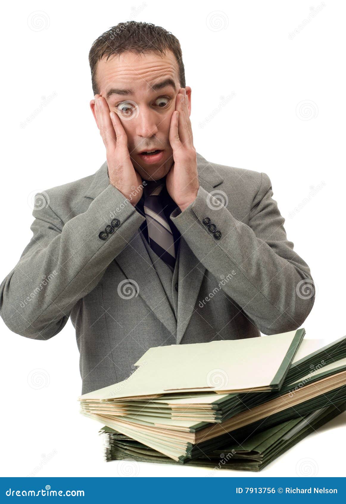 Too Much Work stock photo. Image of shock, overworked - 7913756