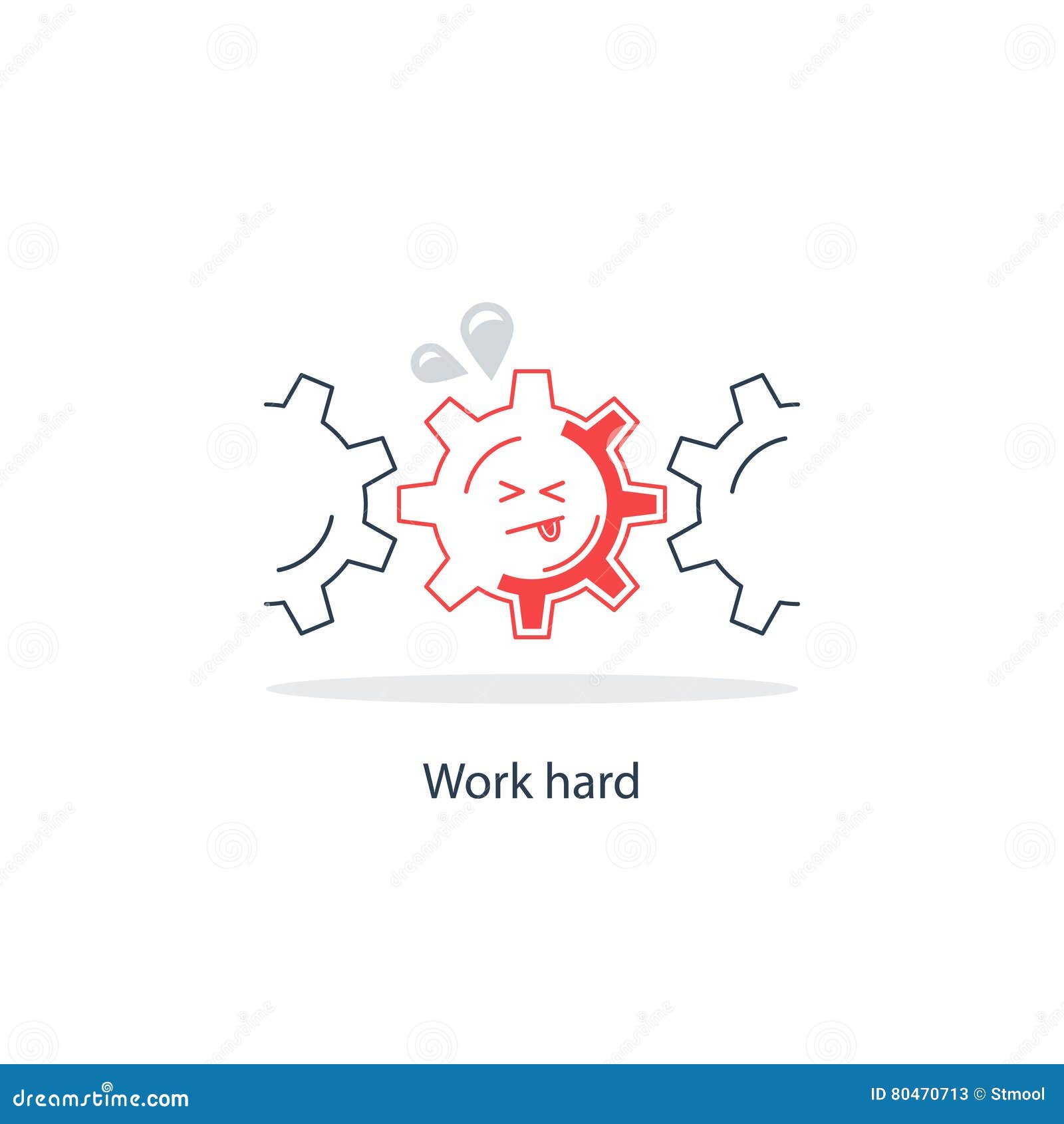 Too much work concept stock vector. Illustration of challenge - 80470713