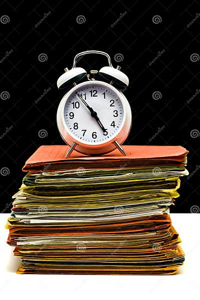 Too Much Work, Too Little Time Stock Photo - Image of data, clock: 9044648