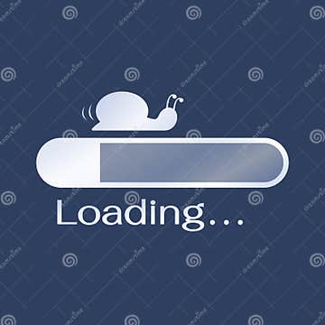 Too slow loading stock vector. Illustration of waiting - 41404455