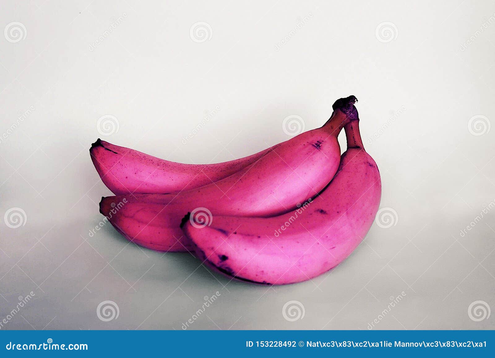 Pink bananas stock photo. Image of banan, fruit, photoshop - 153228492