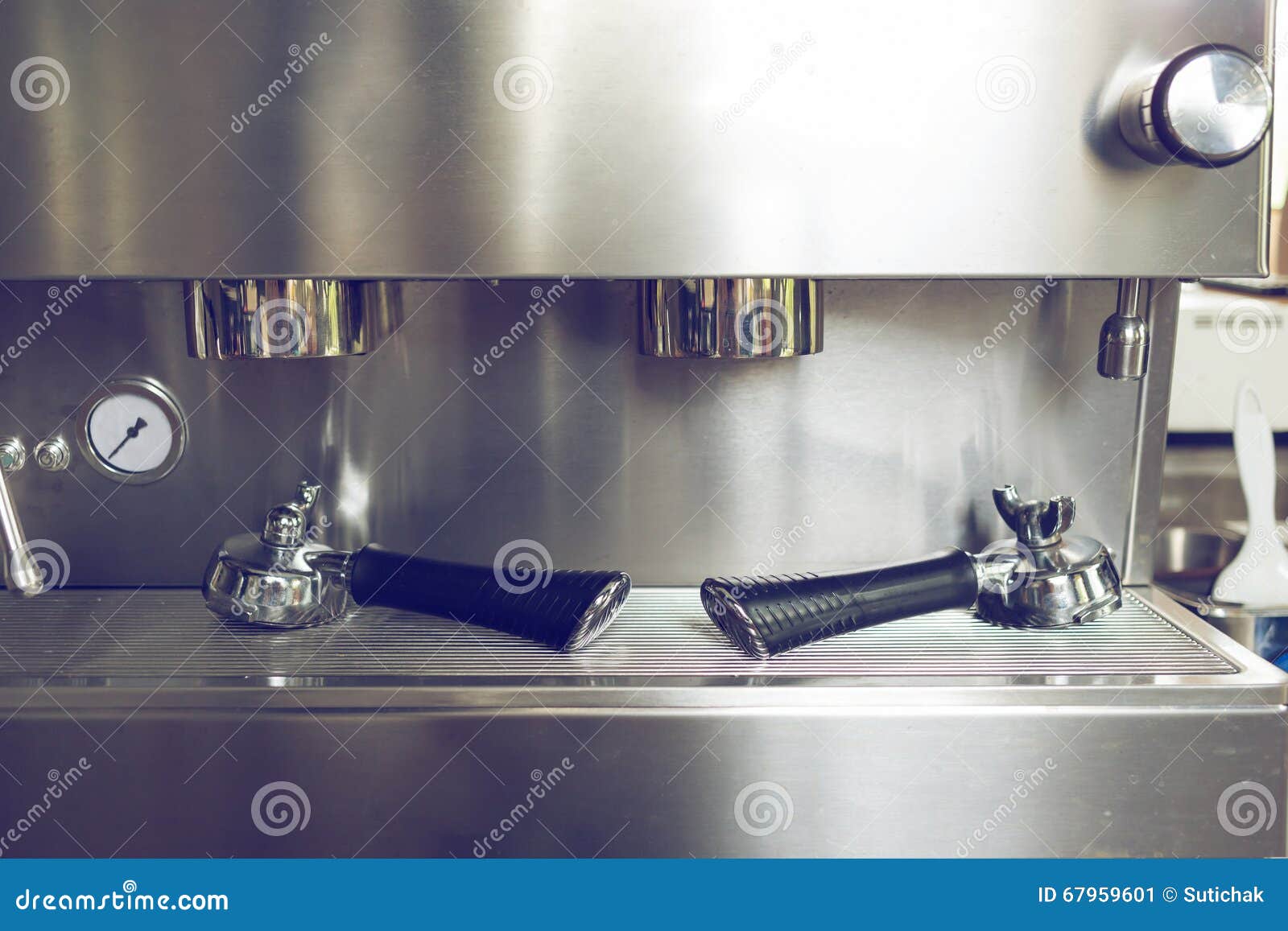 Tool of Automatic Coffee Machine in Cafe Coffee Stock Image - Image of ...