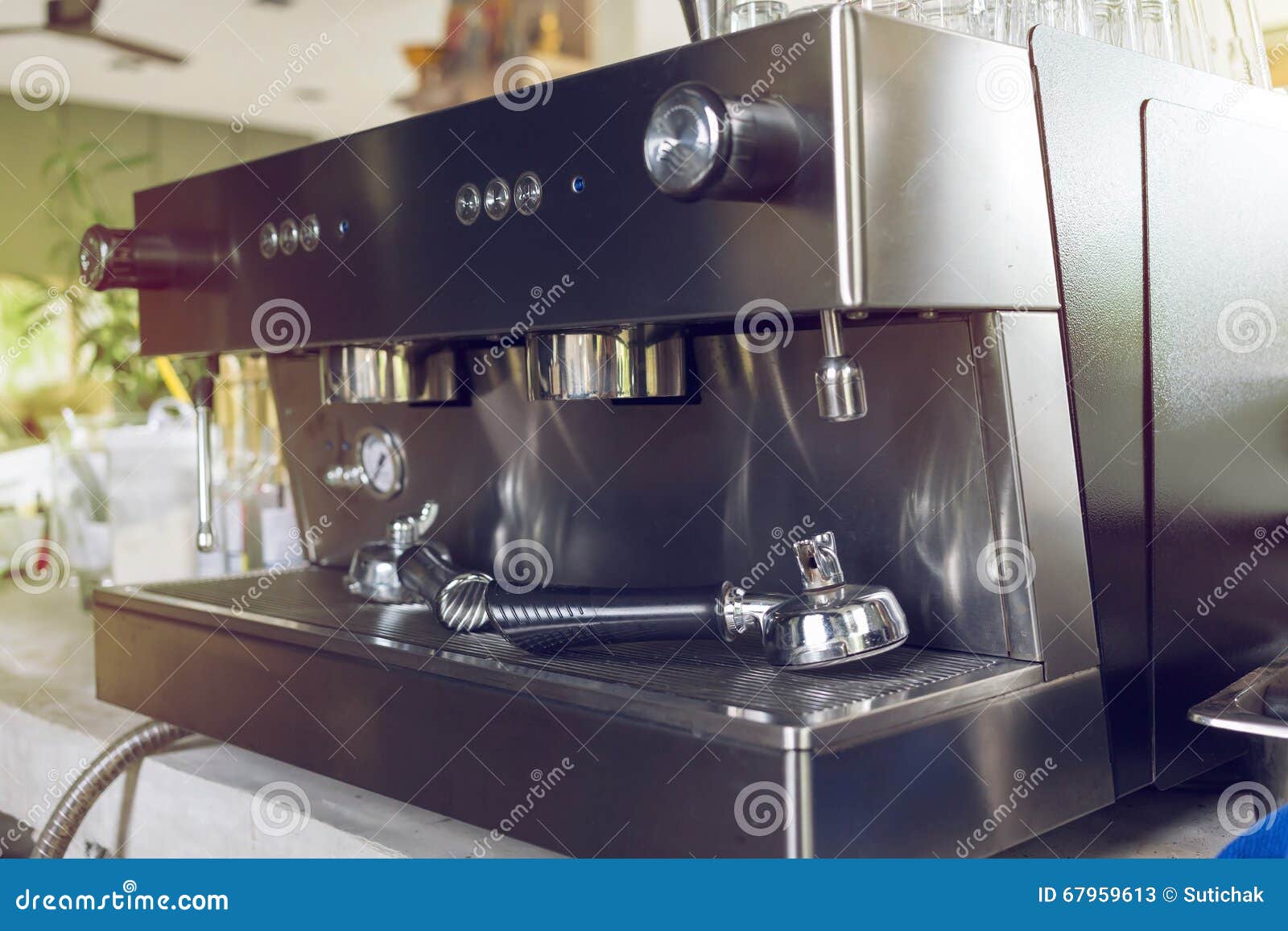 Tool of Automatic Coffee Machine in Cafe Coffee Stock Image - Image of ...