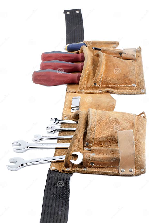 Tool belt with work tools stock photo. Image of pocket - 49119856