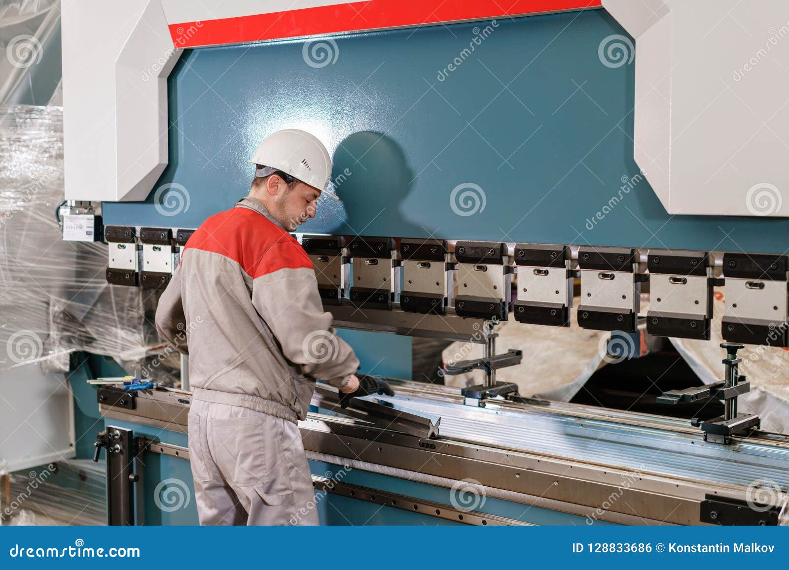 Tool and Bending Equipment for Sheet Metal. Manufacture Workshop ...