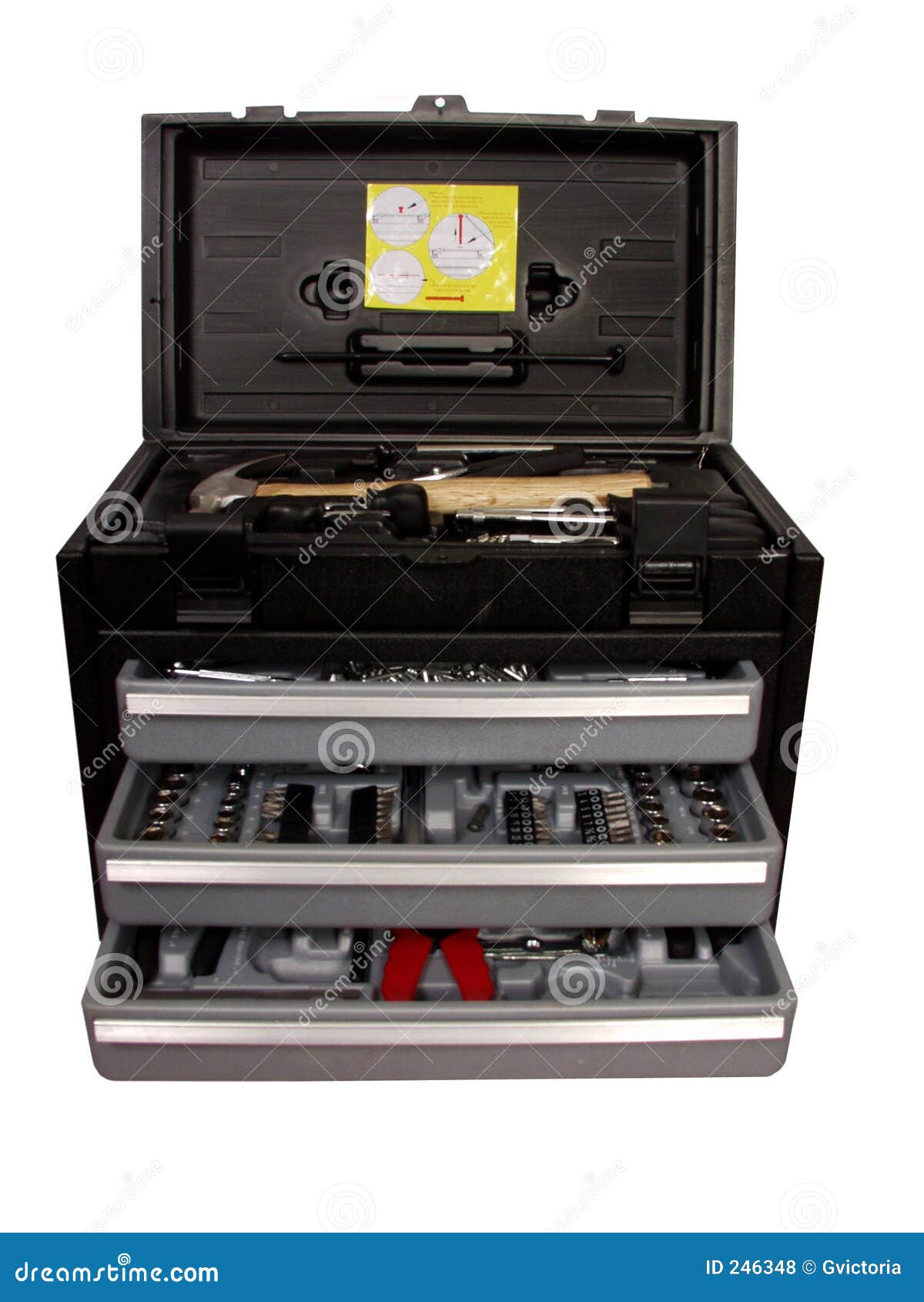 Tool box stock photo. Image of nails, screwdrivers, handyman - 246348