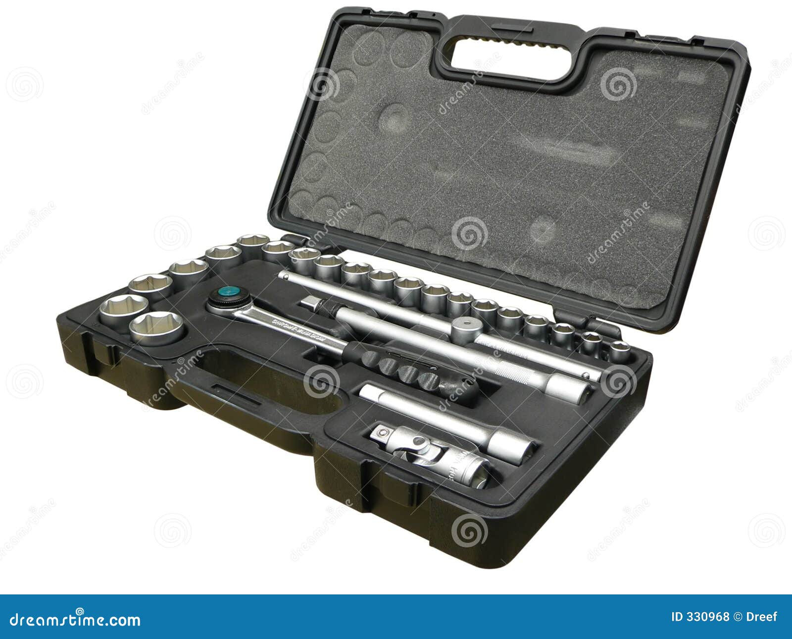 Tool box stock photo. Image of chrome, repair, isolated - 330968