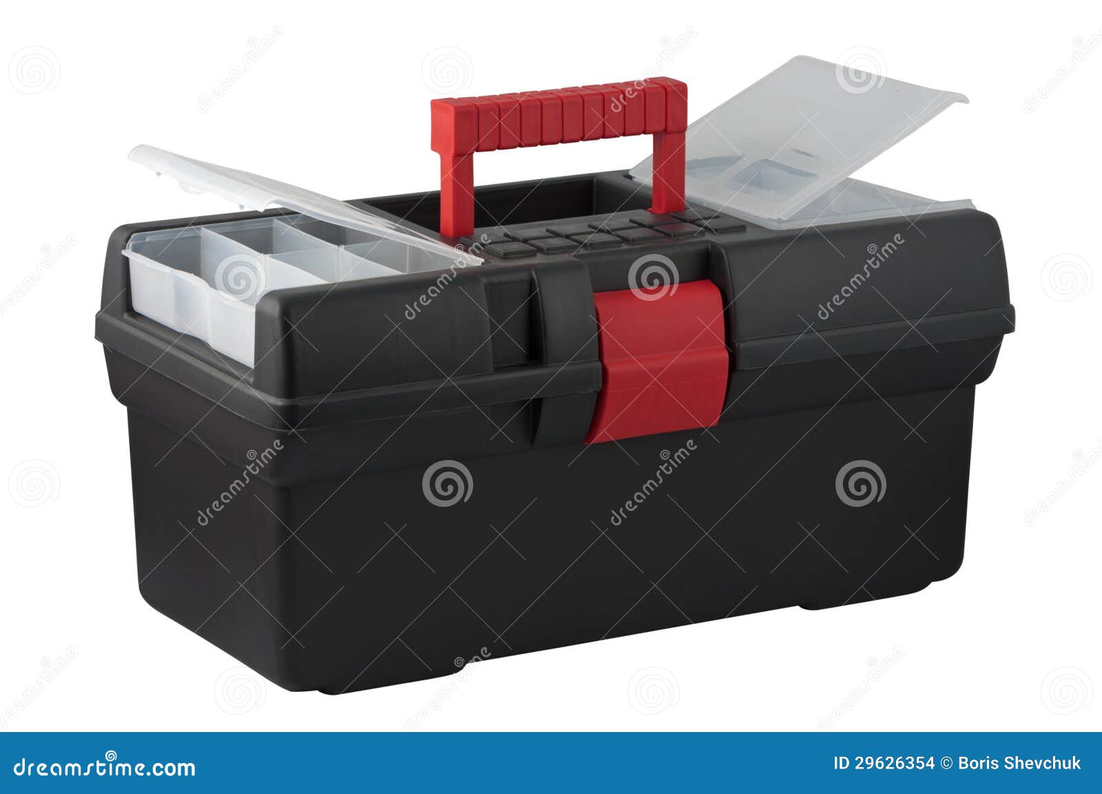 Tool Box With Compartments For Small Items In A Cover. Royalty-Free ...