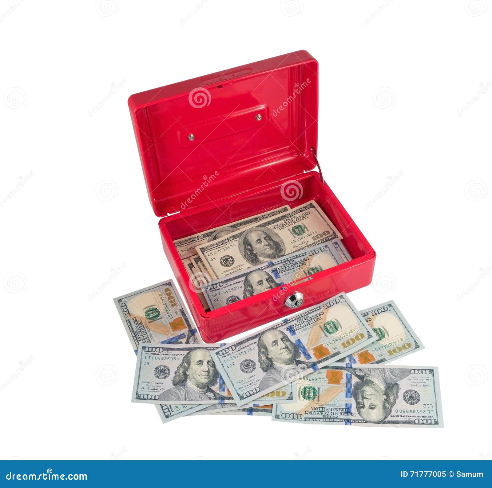 Tool Box and dollars stock image. Image of bill, isolated - 71777005