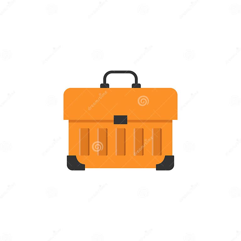 Tool Box Flat Icon, Build Repair Elements Stock Vector - Illustration ...