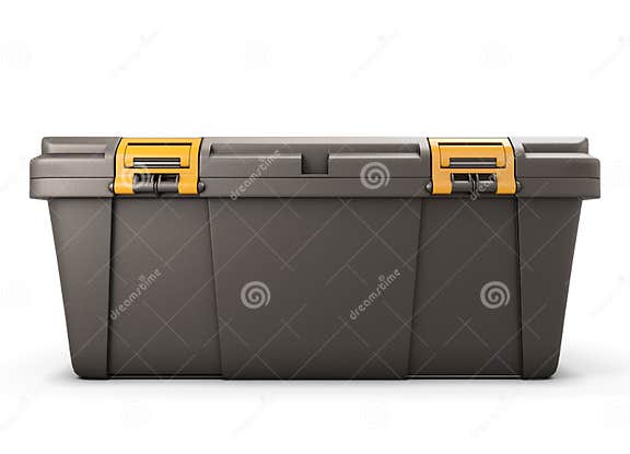 Tool box front view stock illustration. Illustration of hardware - 50786410