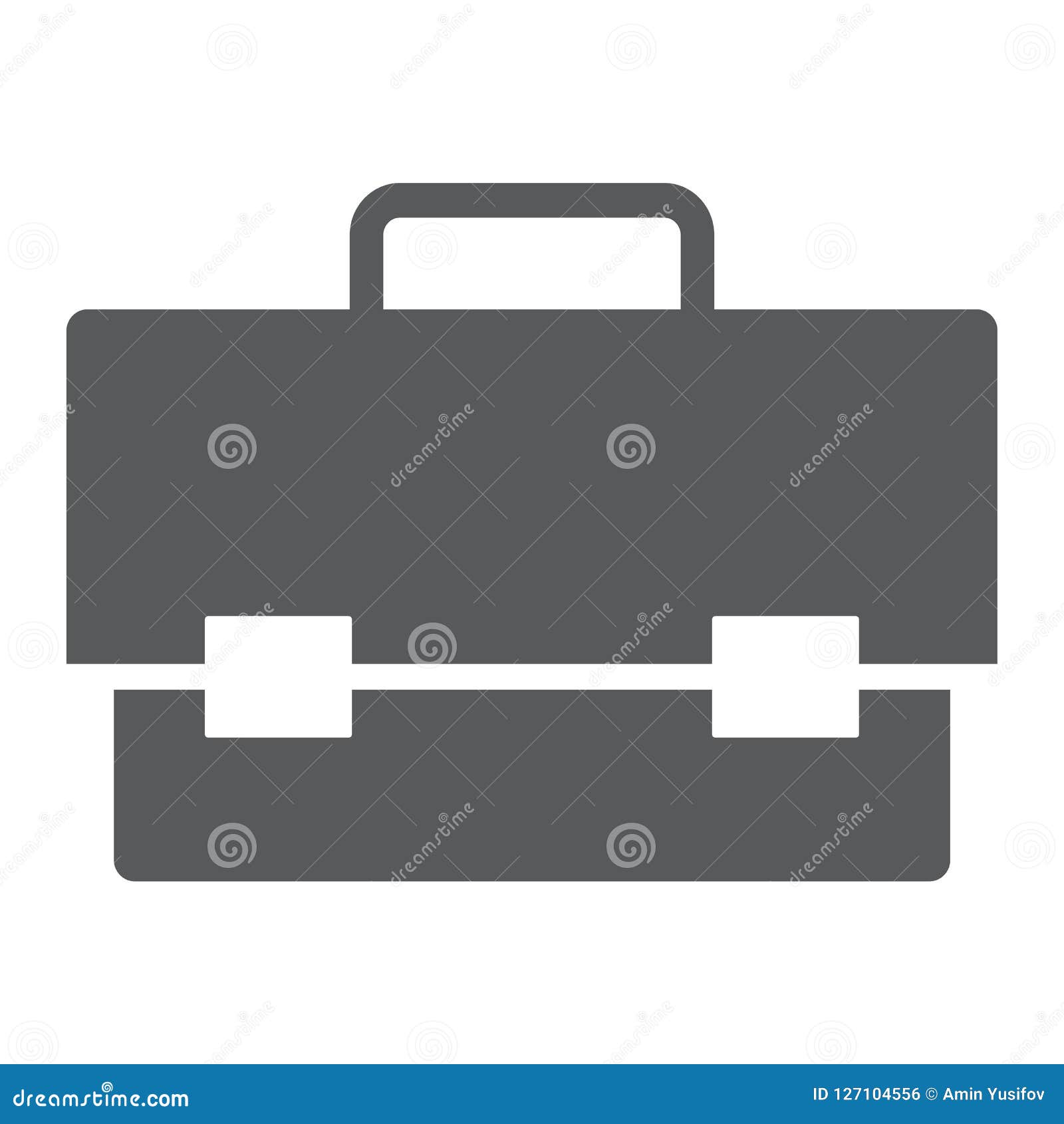 Tool Box Glyph Icon, Tool and Maintenance, Toolkit Sign, Vector ...