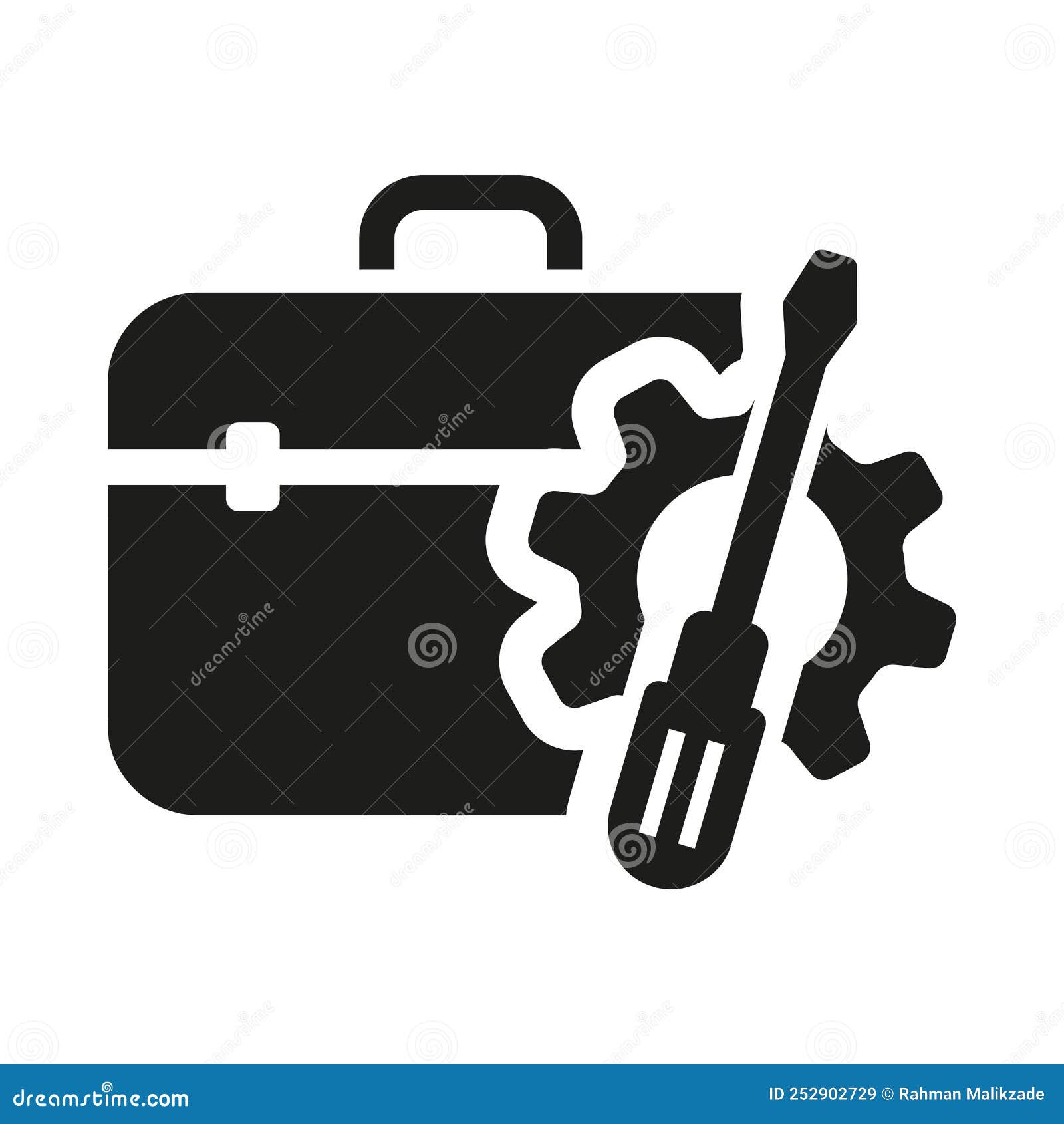 Toolbox And Toolkit Cartoon Vector | CartoonDealer.com #29004305