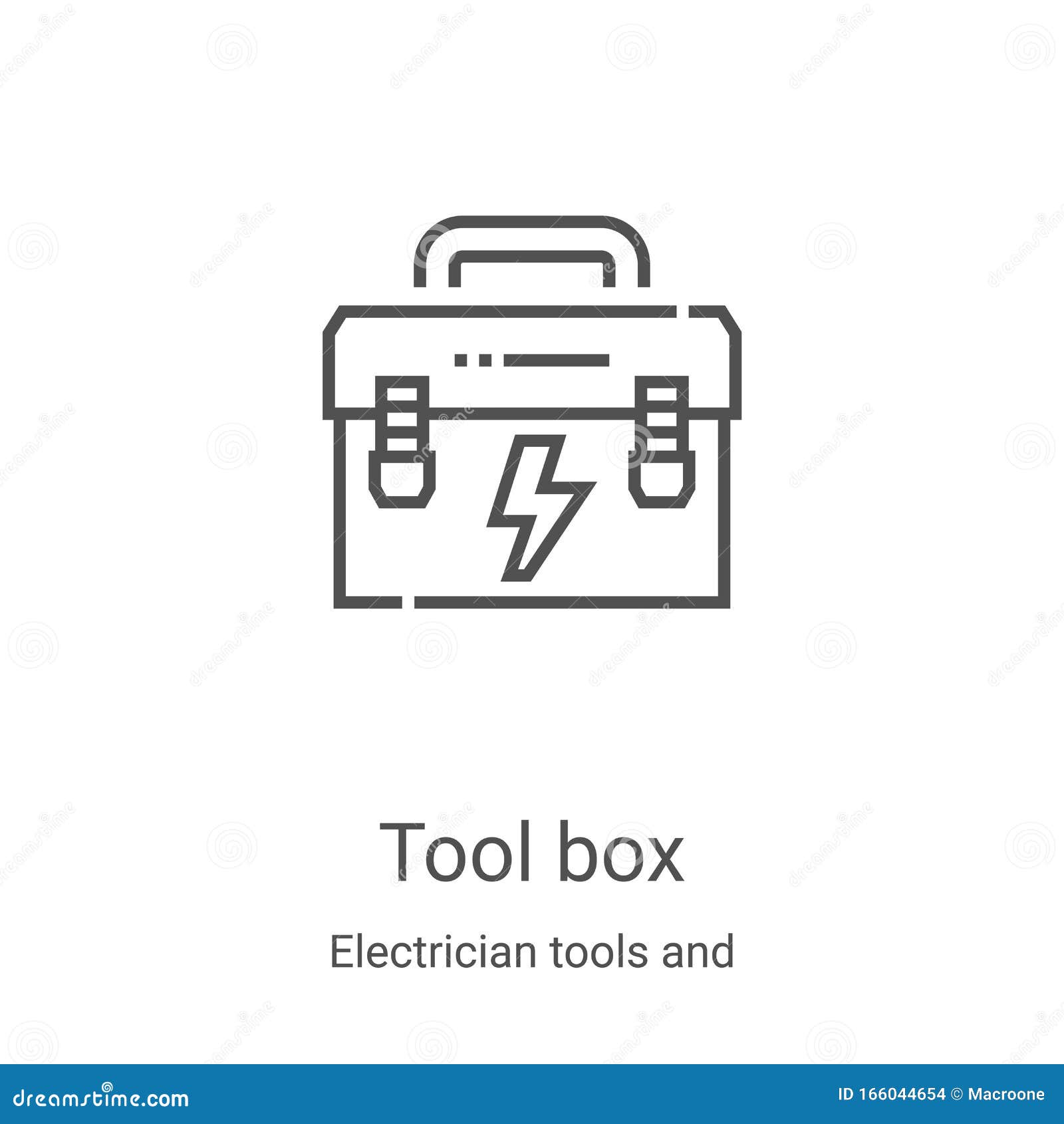 Tool Box Icon Vector from Electrician Tools and Elements Collection ...