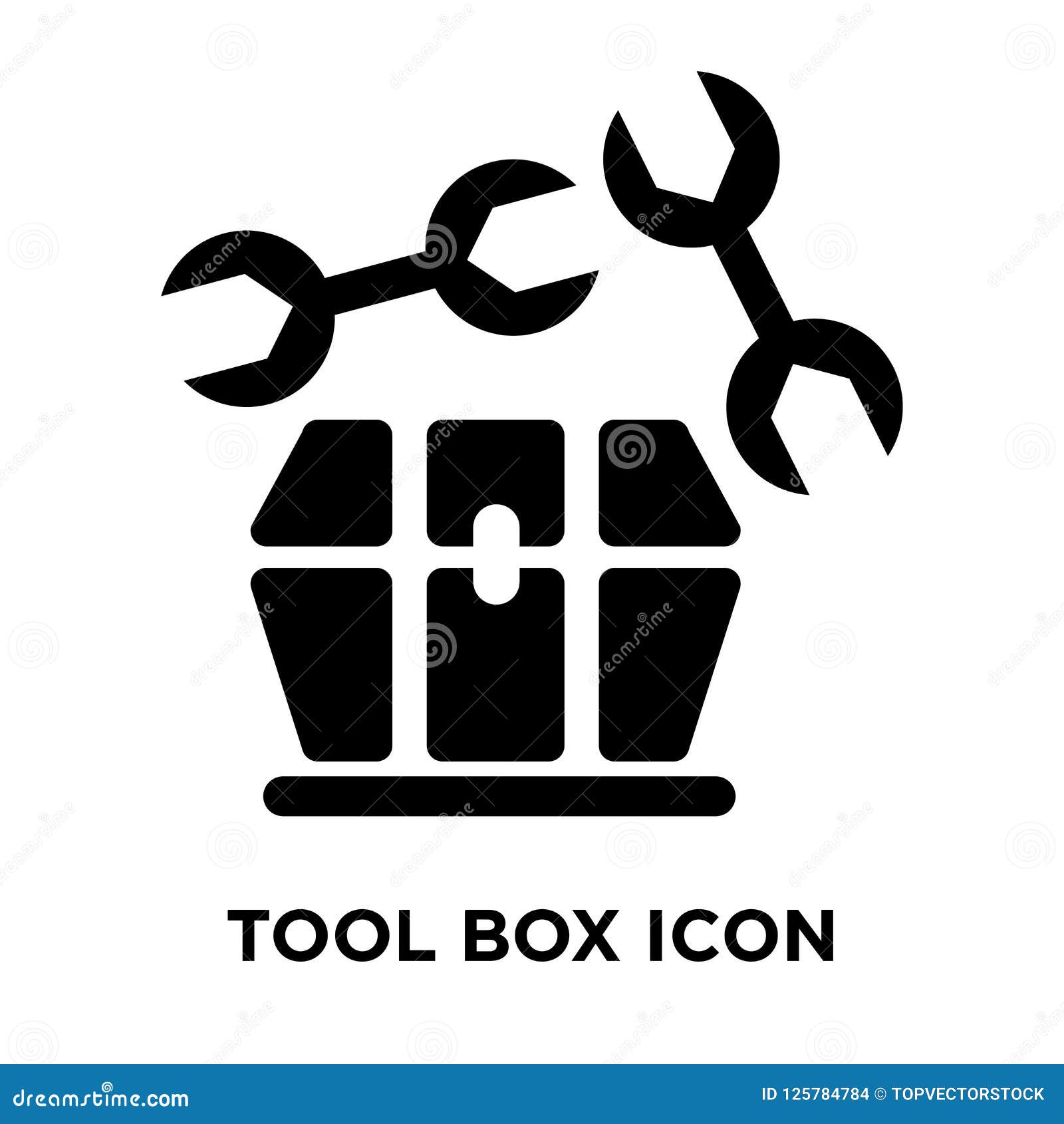 Tool Box Icon Vector Isolated on White Background, Logo Concept Stock ...