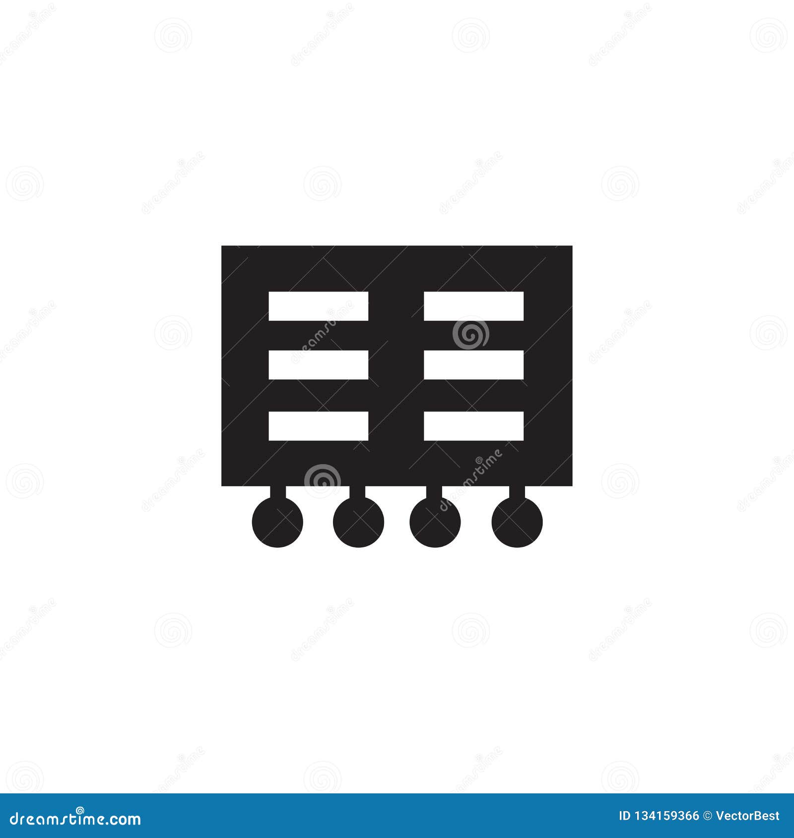 Tool Box Icon Vector Sign and Symbol Isolated on White Background, Tool ...