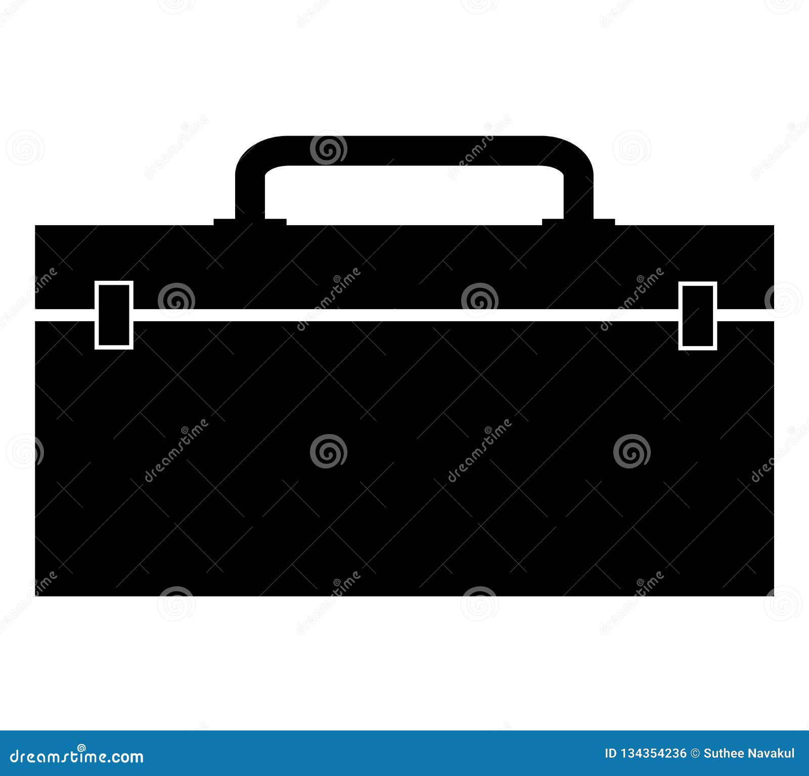 Tool Box Icon on White Background. Flat Style. Tool Box Icon for Your ...