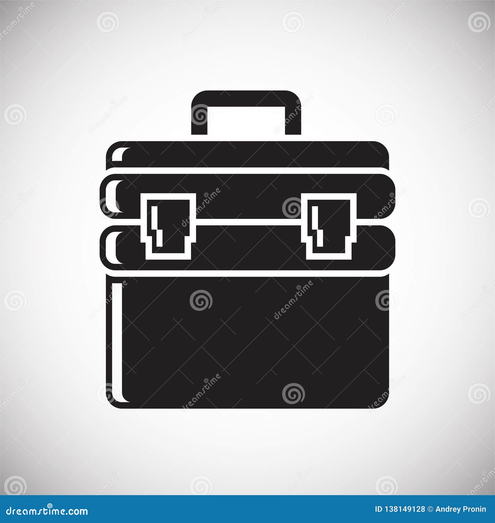 Tool Box Icon on White Background for Graphic and Web Design, Modern ...