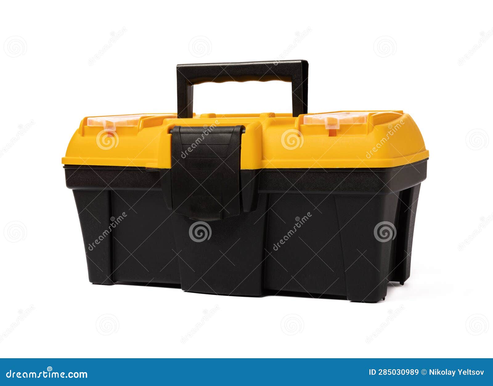 Tool Box Isolated on Background. Stock Image - Image of empty ...