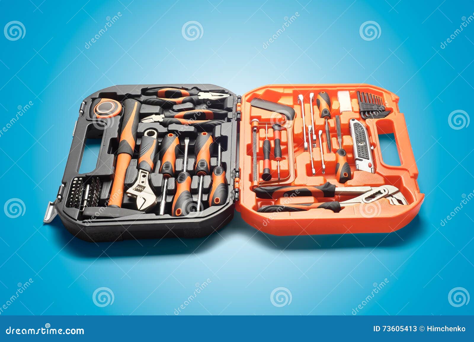 Tool Box Isolated on White Background Stock Image - Image of ...