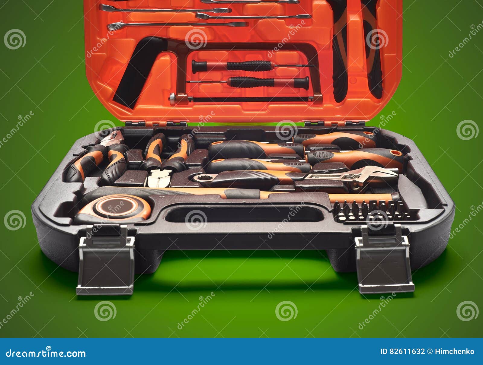 Tool Box Isolated on White Background Stock Photo - Image of plastic ...