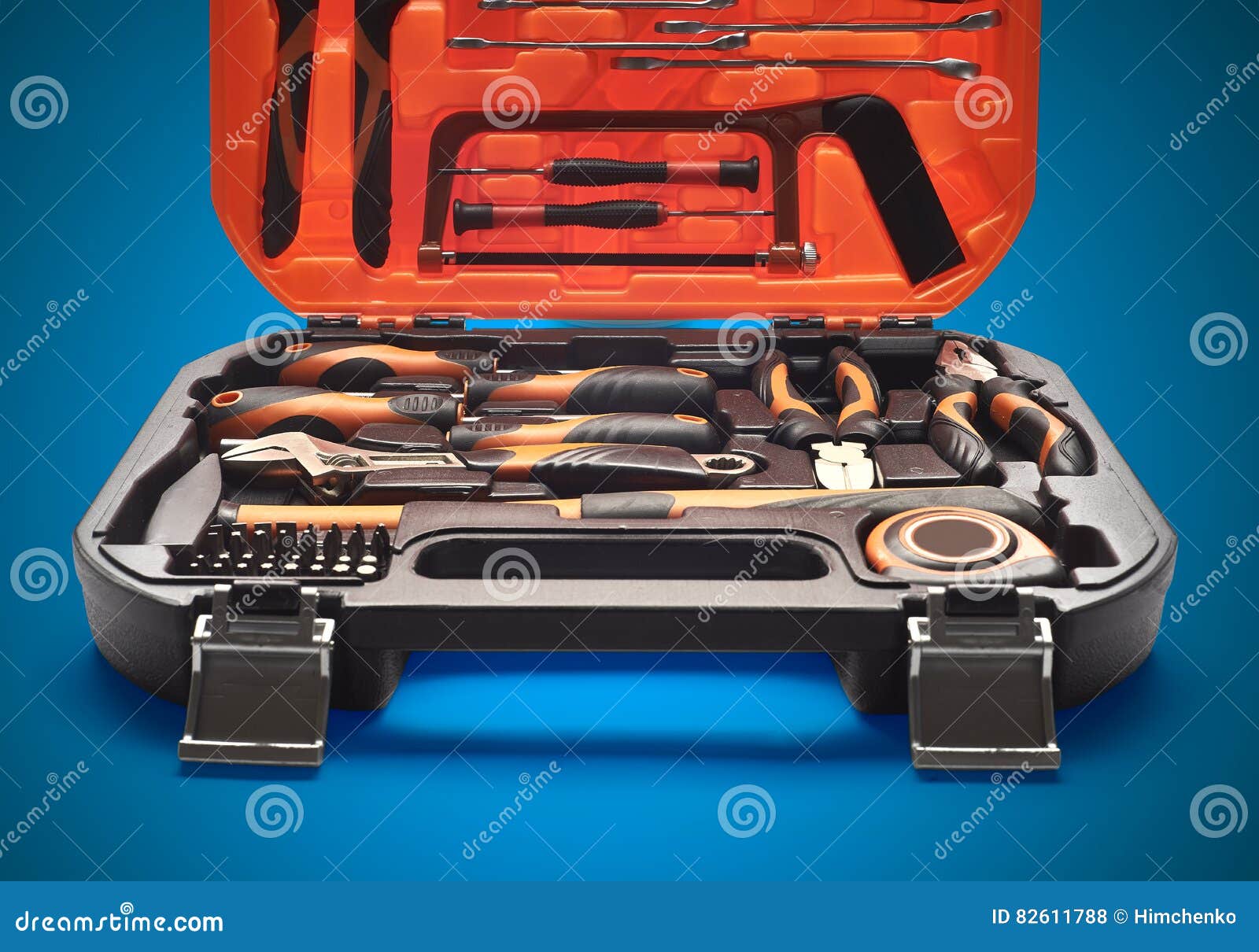 Tool Box Isolated on White Background Stock Photo - Image of ...