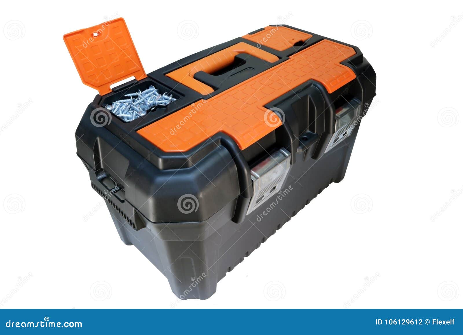 Tool box isolated. stock photo. Image of object, storage - 106129612