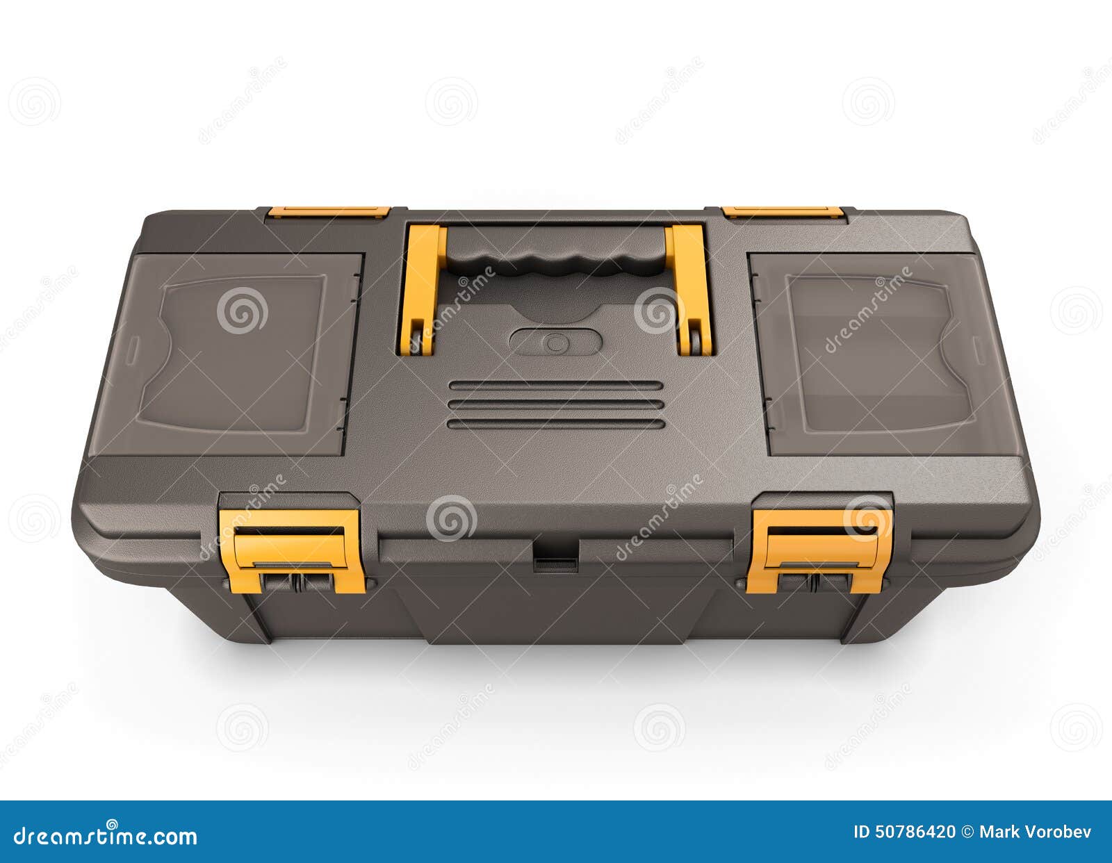 Tool Box Isolated on White Background Stock Illustration - Illustration ...