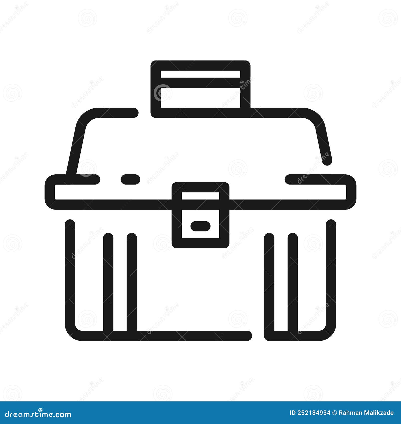 Tool Box Line Icon. Toolbox, Toolkit, Instrument Stock Vector ...