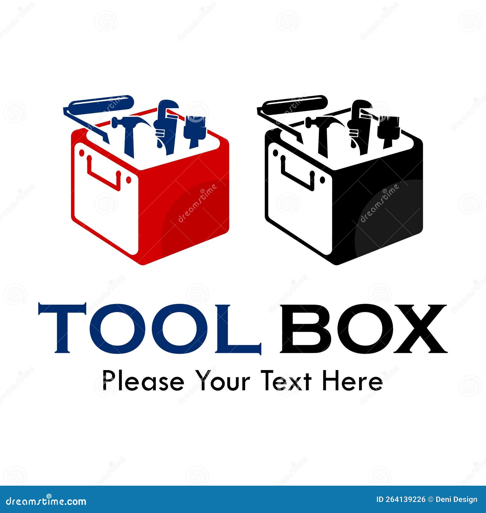 Tool box logo stock vector. Illustration of font, flat - 264139226