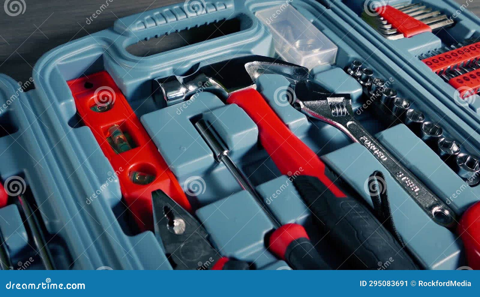 Tool Box Opens with Large Range of Tools Stock Video - Video of male ...