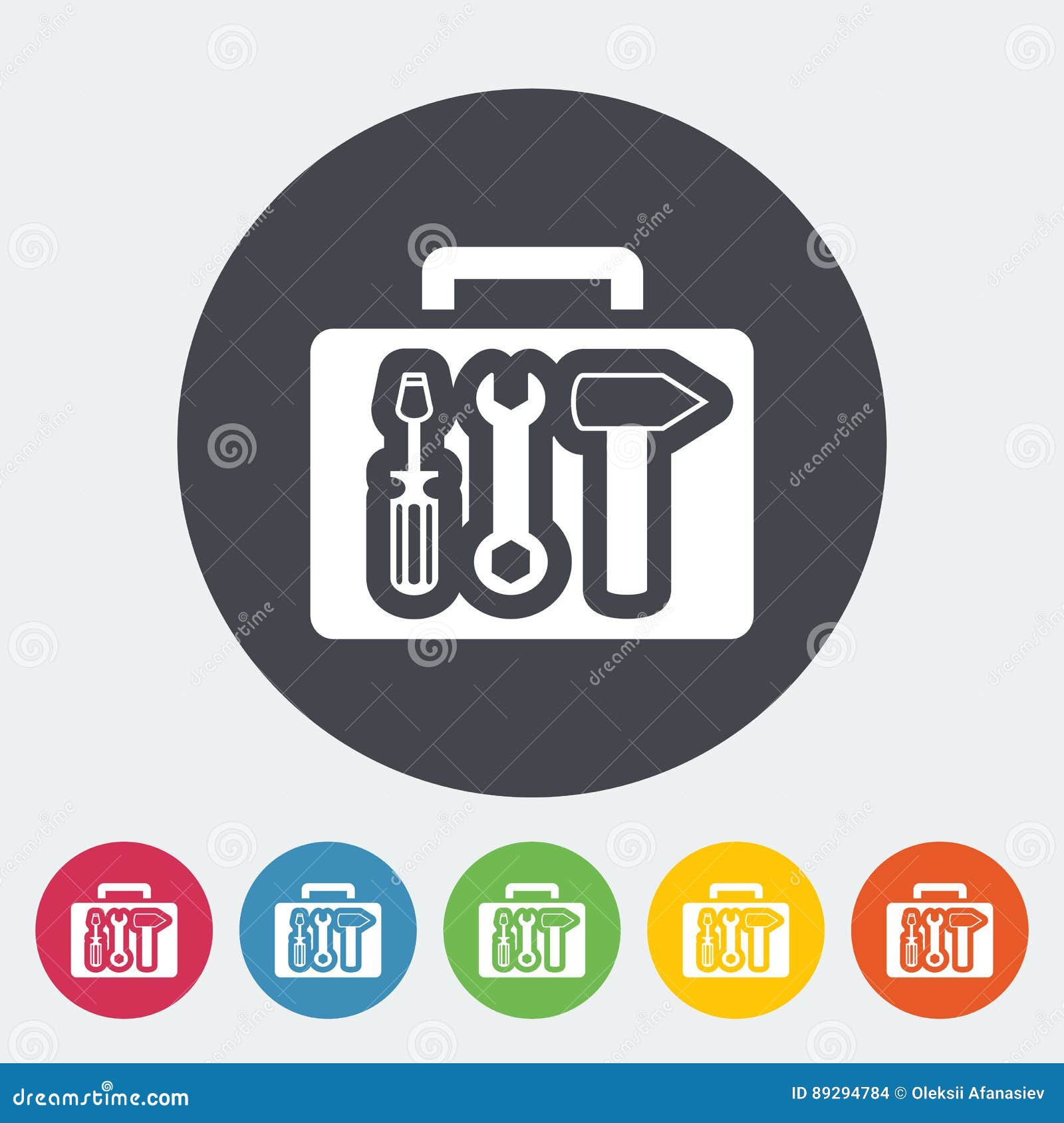 Tool box single icon. stock vector. Illustration of site - 89294784