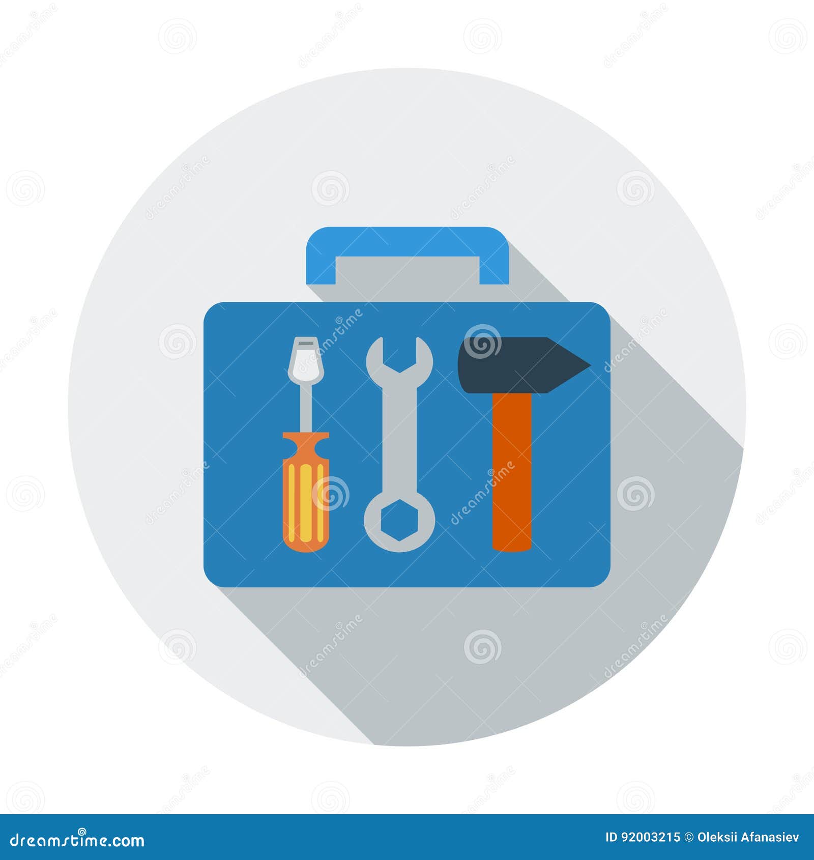 Tool box single icon. stock vector. Illustration of sign - 92003215