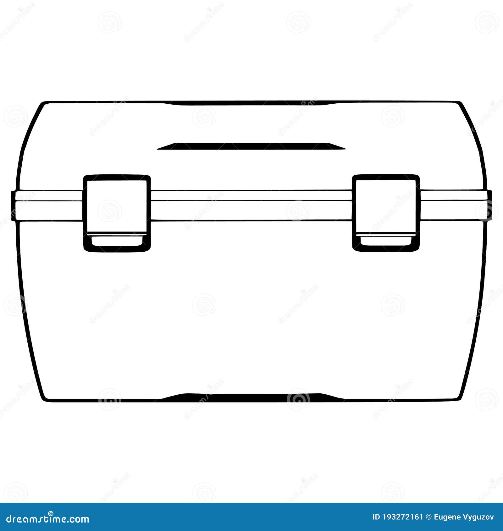 Tool Box Vector. Vector Illustration Stock Vector - Illustration of ...