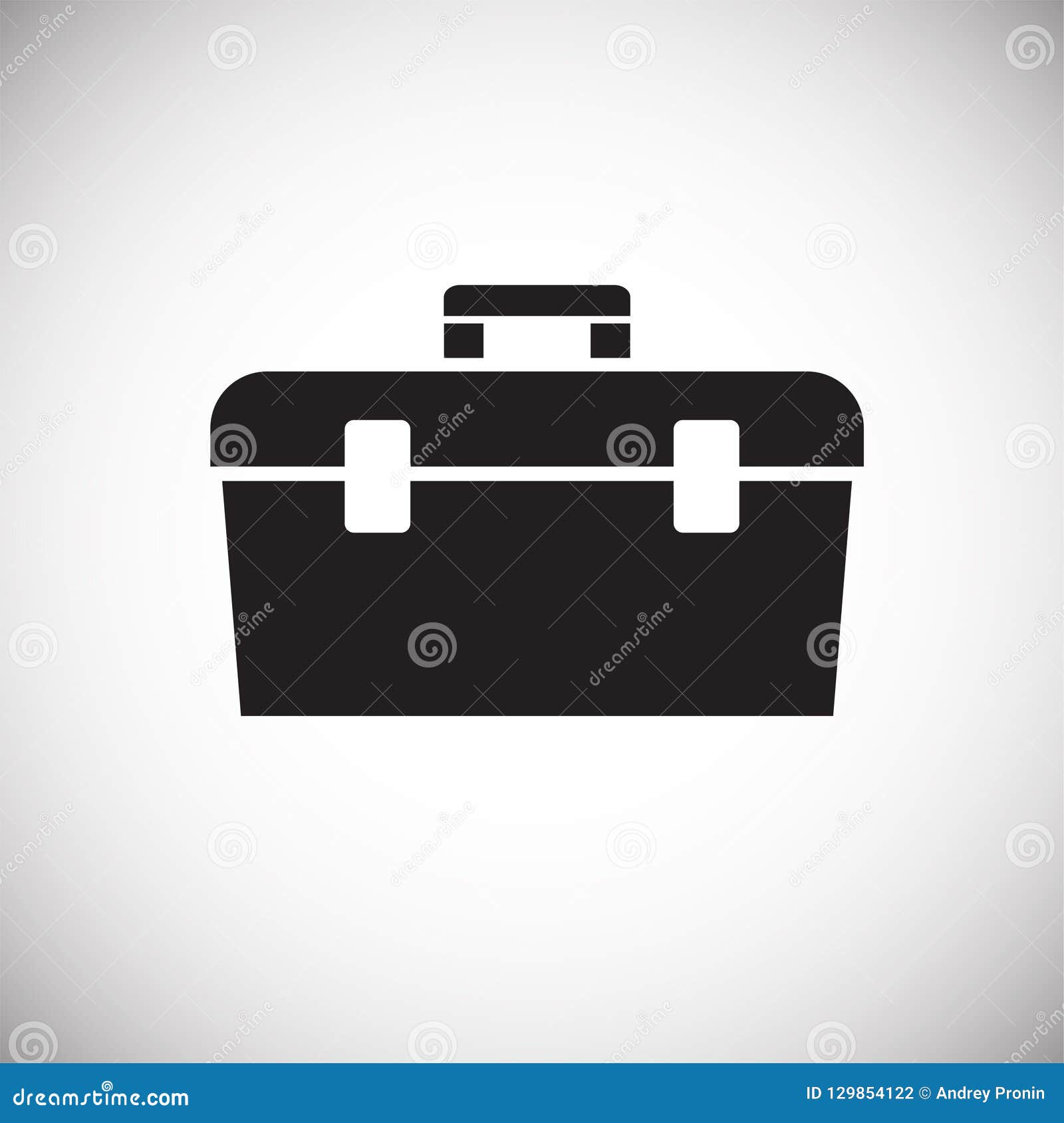Tool Box on White Background Stock Vector - Illustration of isolated ...