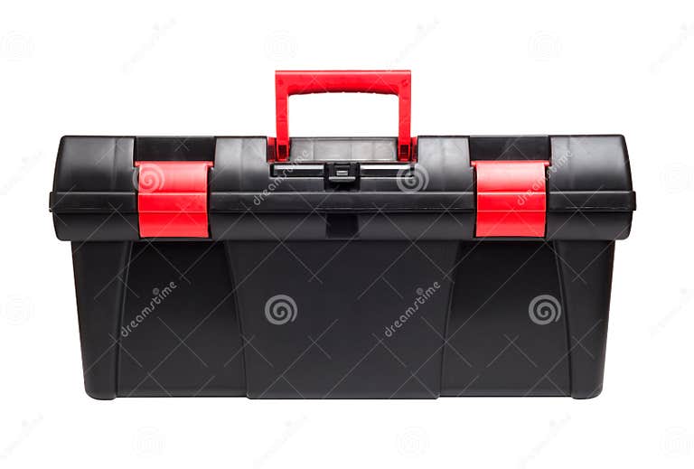 Tool Box on a White Background. Stock Image - Image of handle, manual ...
