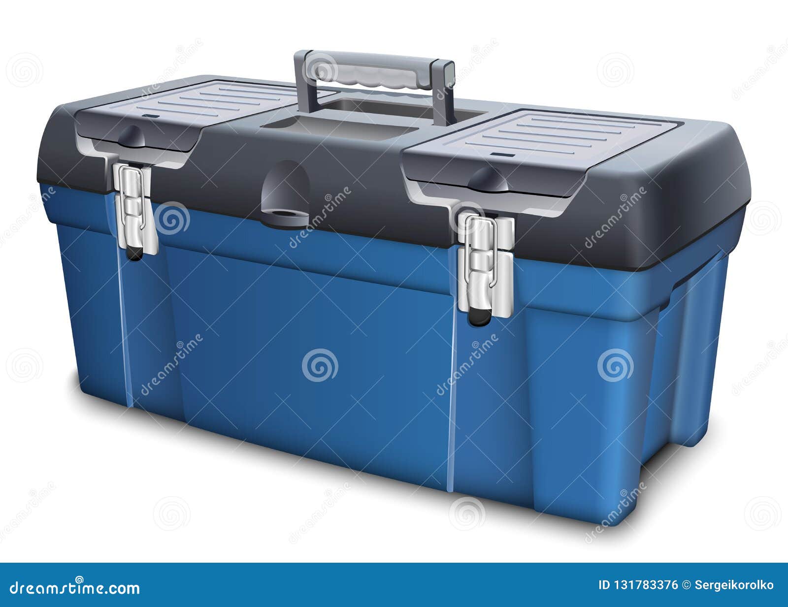 Tool Box on White Background. Vector Illustration Stock Vector ...