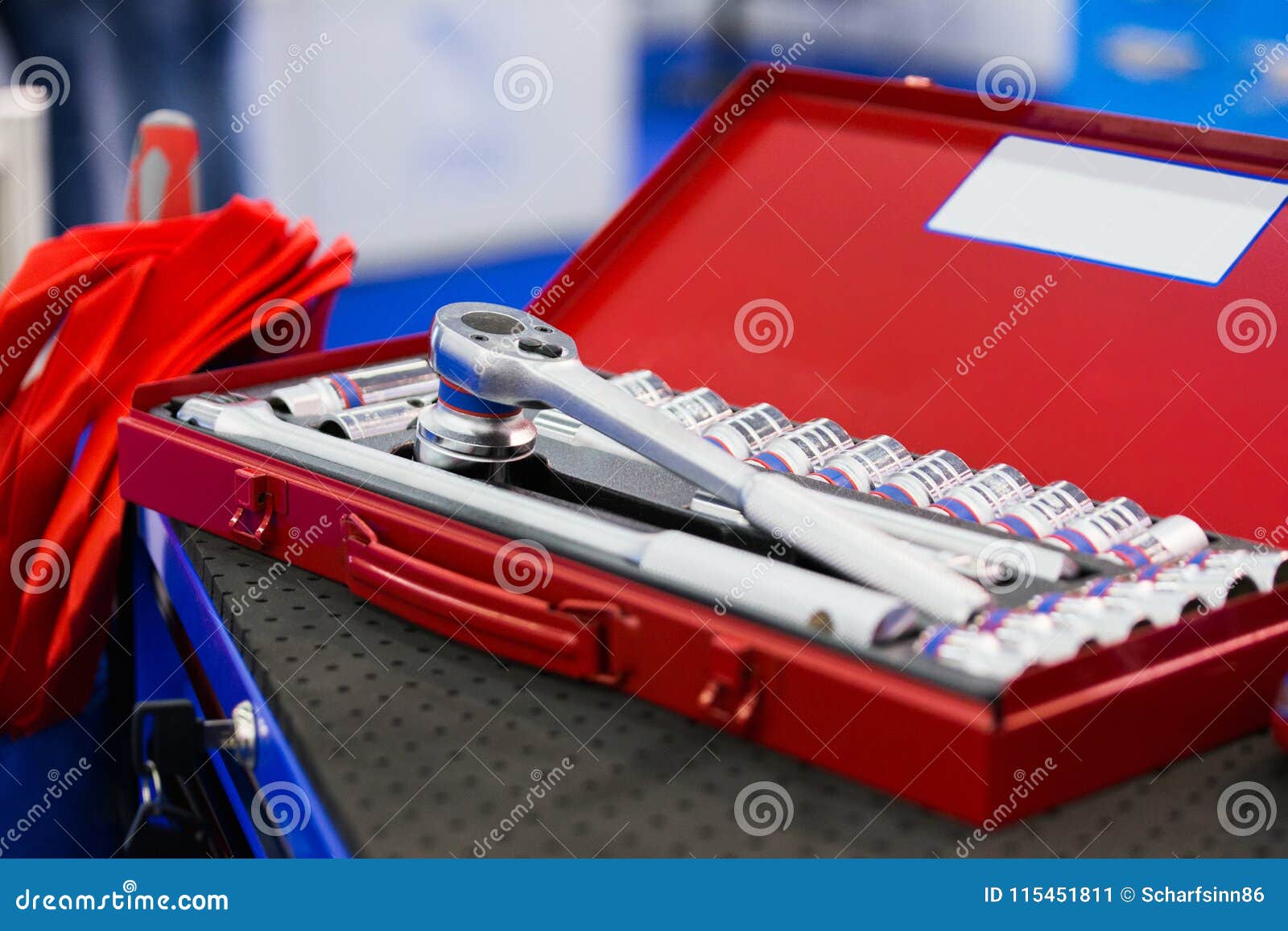 Tool Box with Wrenches and Tools Stock Image - Image of industry ...