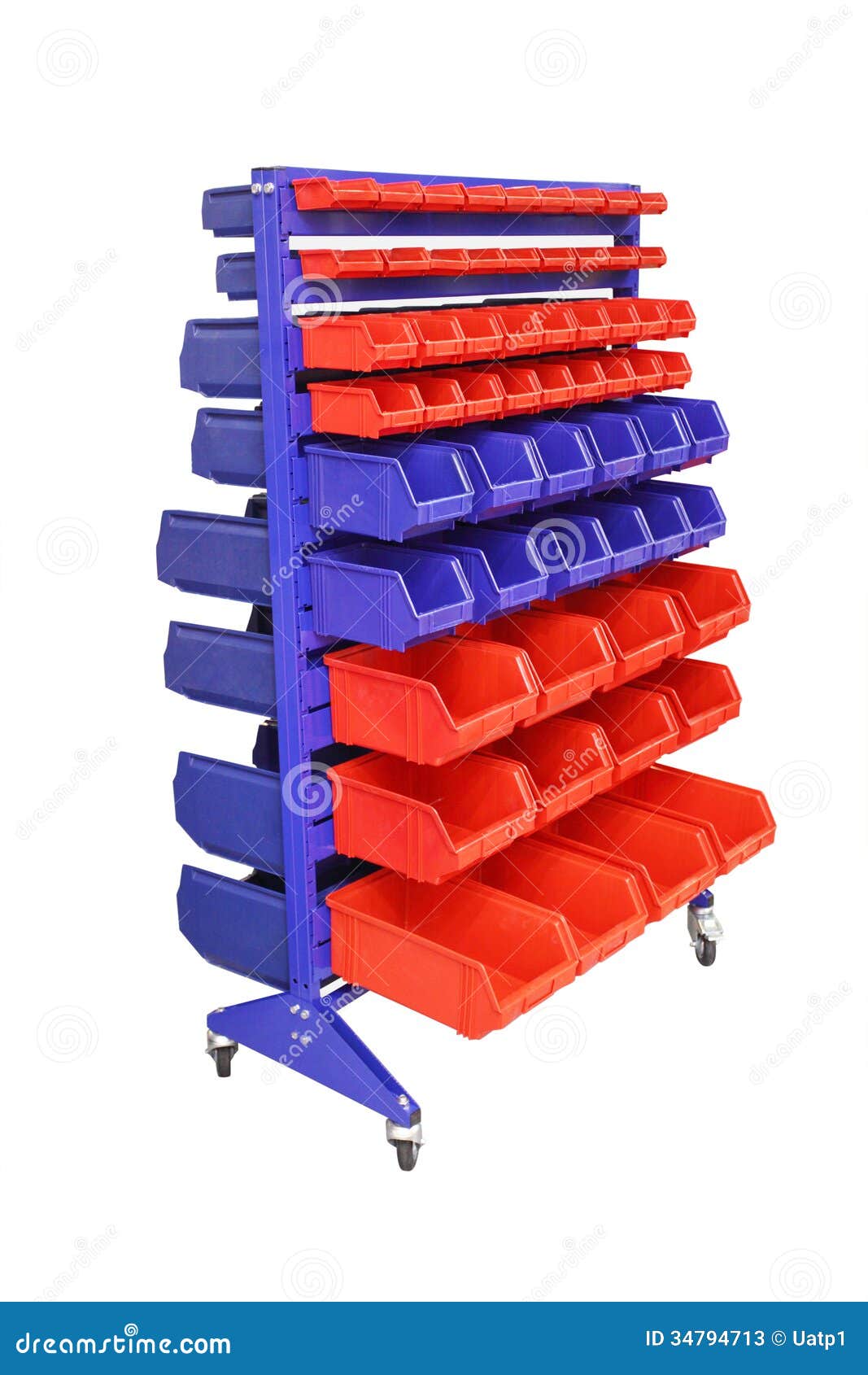Tool Boxes on the Mobile Stand Stock Image - Image of locker, tools ...