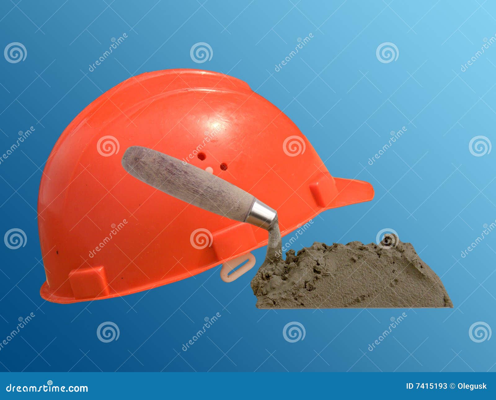 The Tool of the Builder of the Mason a Shovel Stock Image - Image of ...