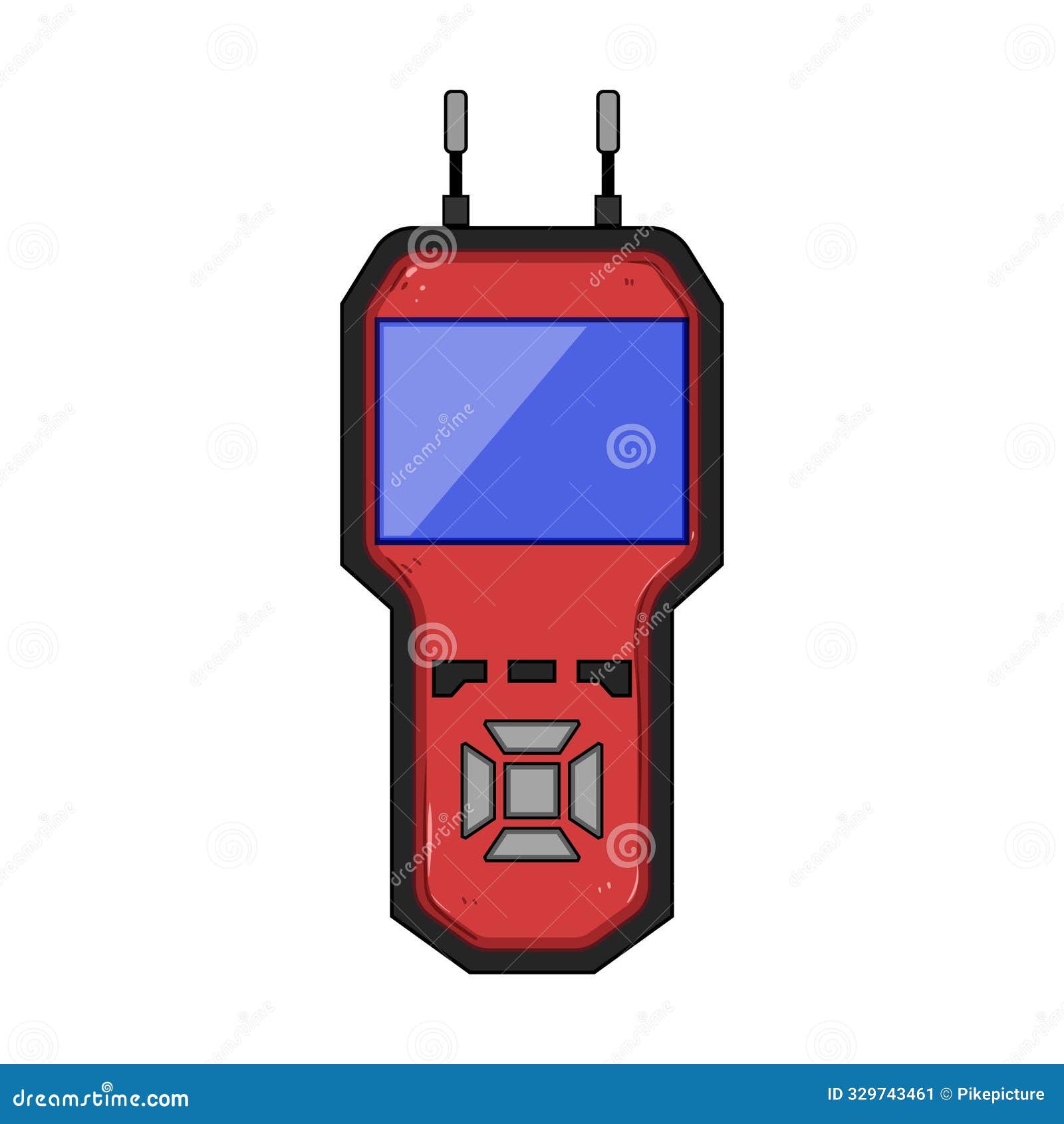 Tool Car Diagnostic Scanner Cartoon Vector Illustration Stock ...