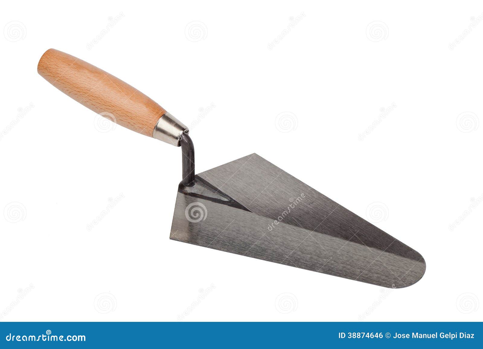 Tool Construction Trowel on White Background Stock Photo - Image of ...