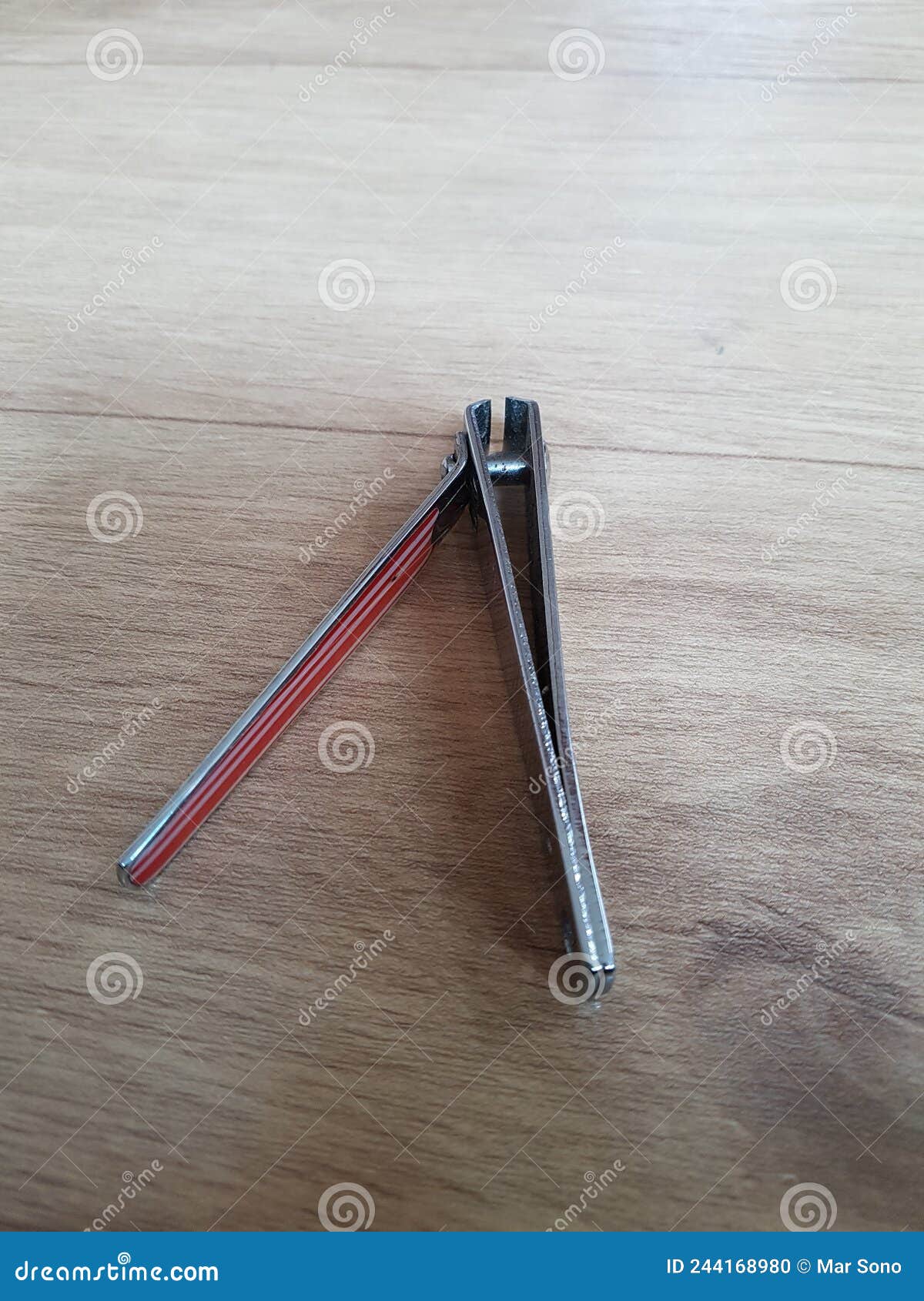 This is a Tool for Cutting Nails Made of Plate or Iron Stock Photo ...