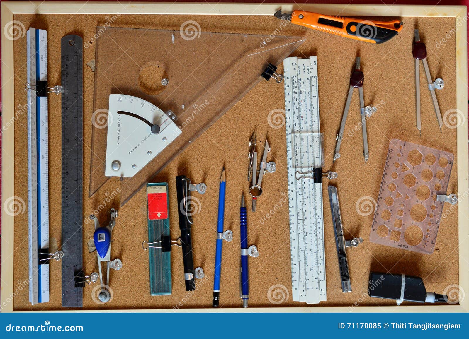 Tool for Design and Drawing Stock Image - Image of housing, design ...