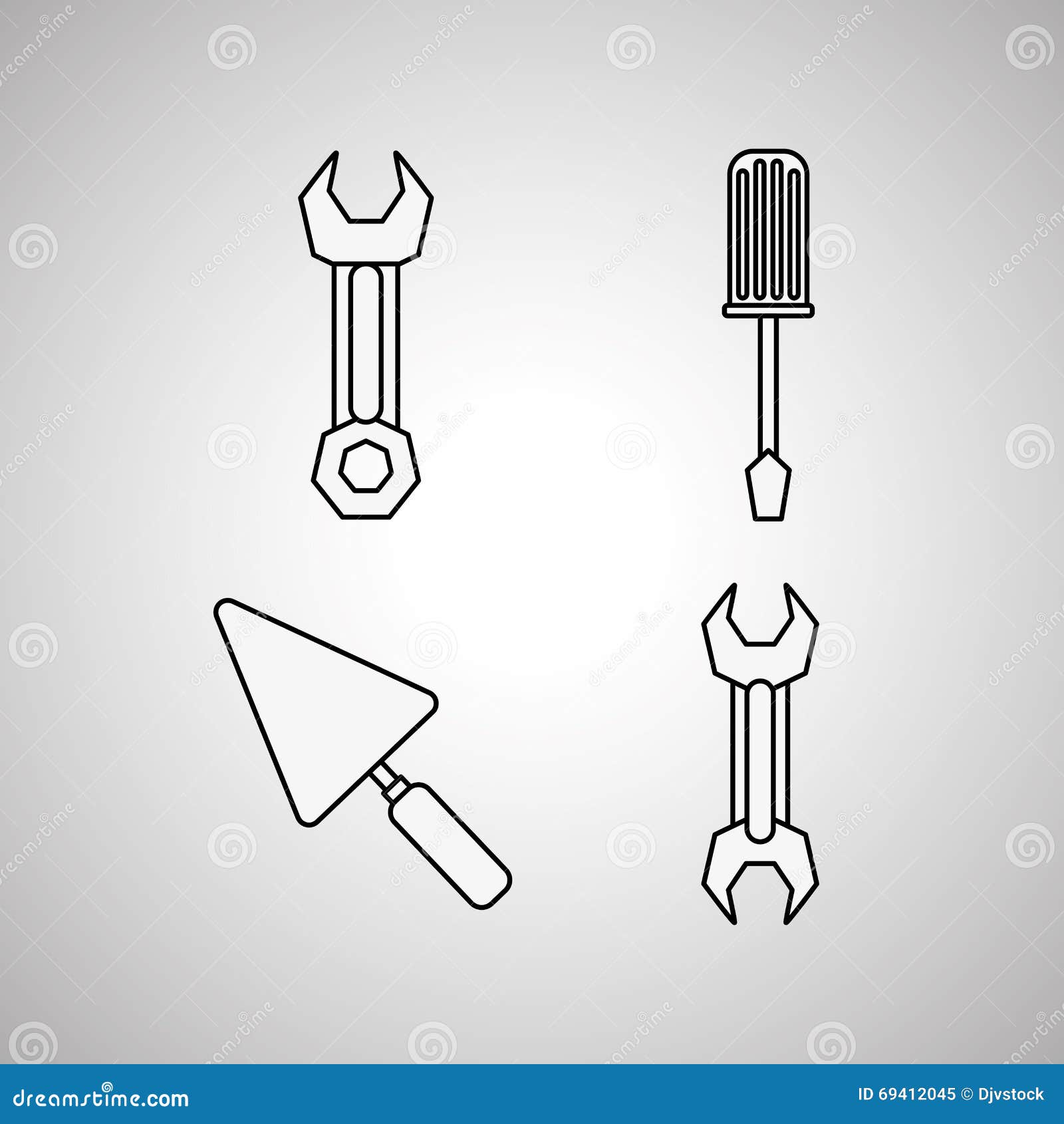 Tool Design, Vector Illustration Stock Vector - Illustration of repair ...