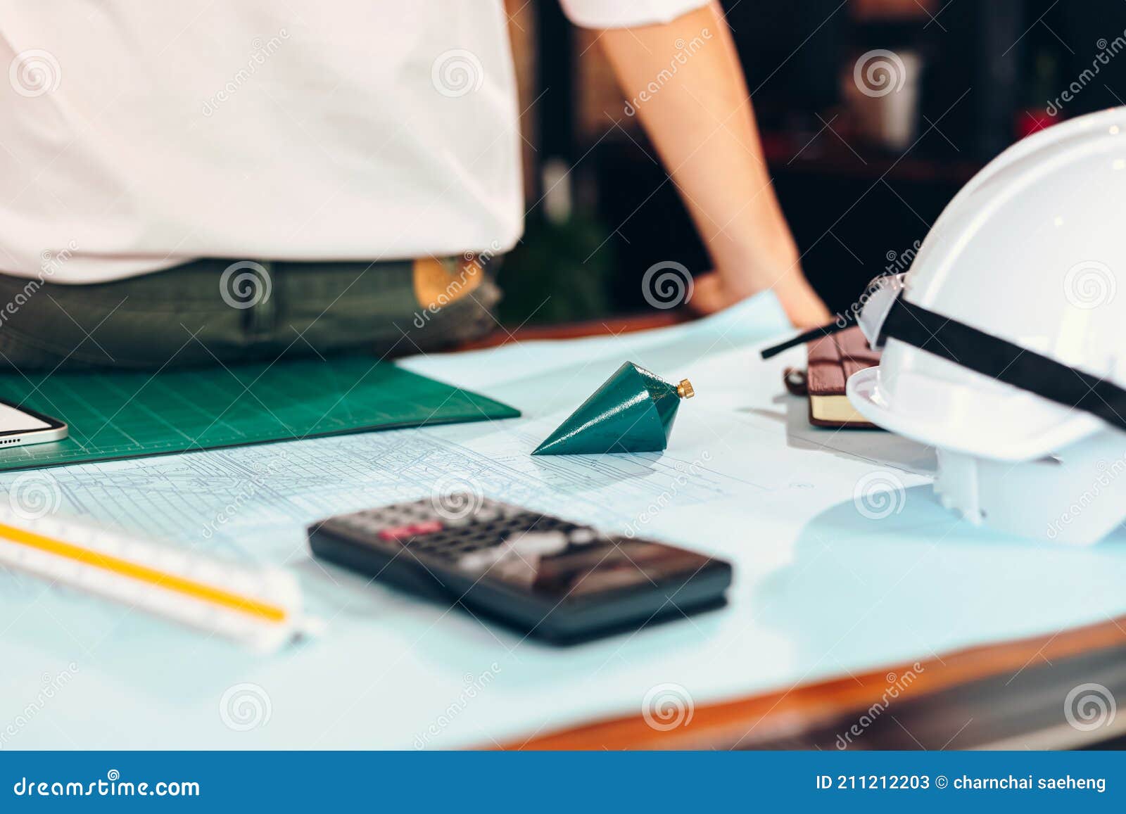 Tool Of Engineer And Architecture For Drawing And Planing On The Table ...