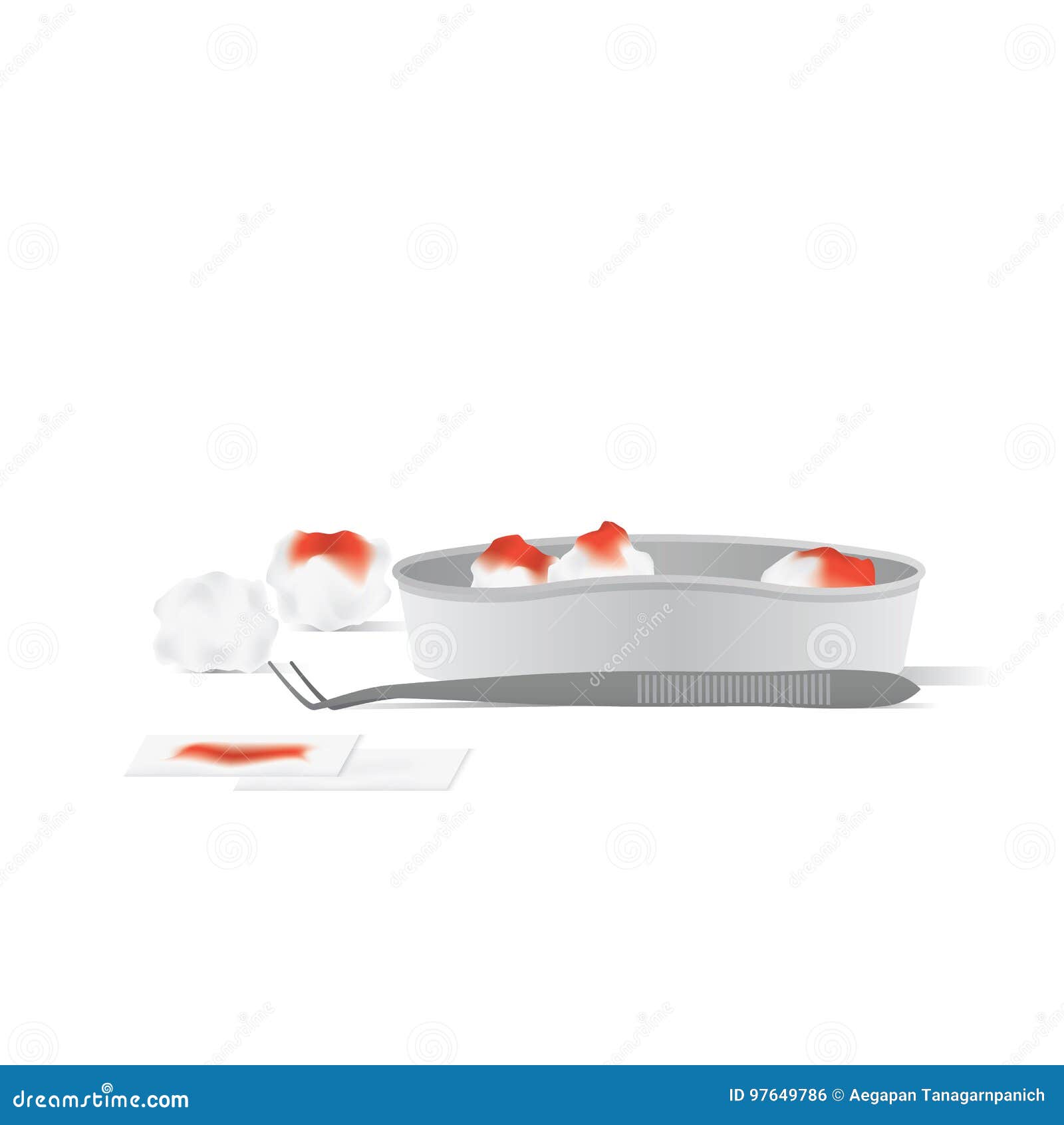 Tool and Equipment for Clean the Wound Illustration Vector Stock Vector ...