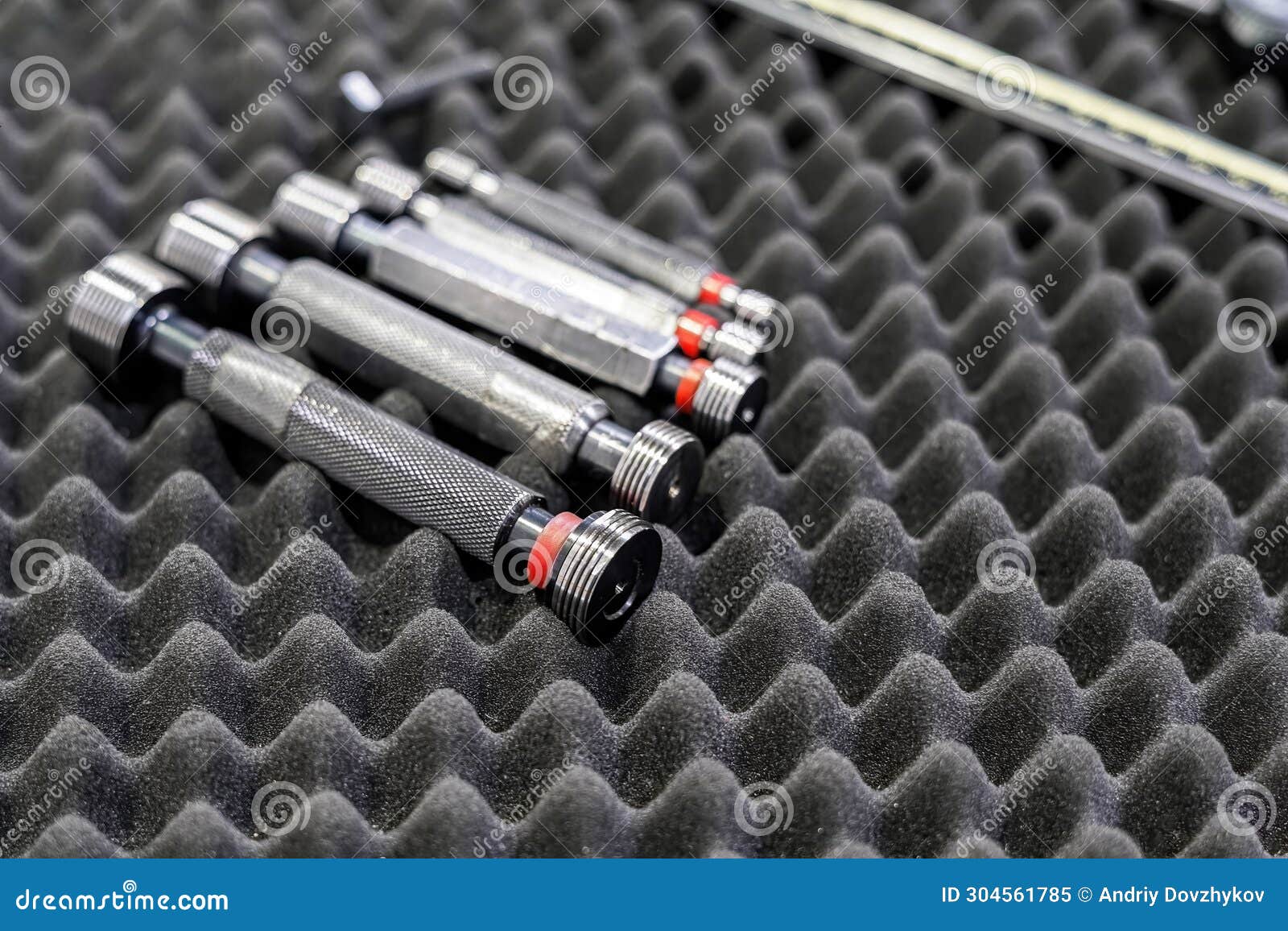 Tool Gauges for Checking Threads and Holes. Stock Image - Image of ...