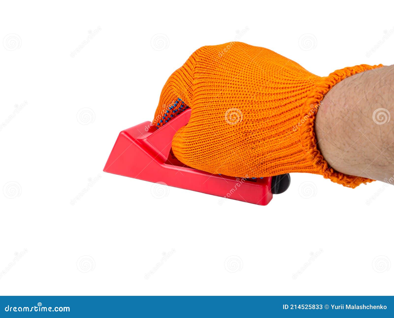 A Tool for Grouting Drywall Walls in the Hand of a Builder. Stock Image ...